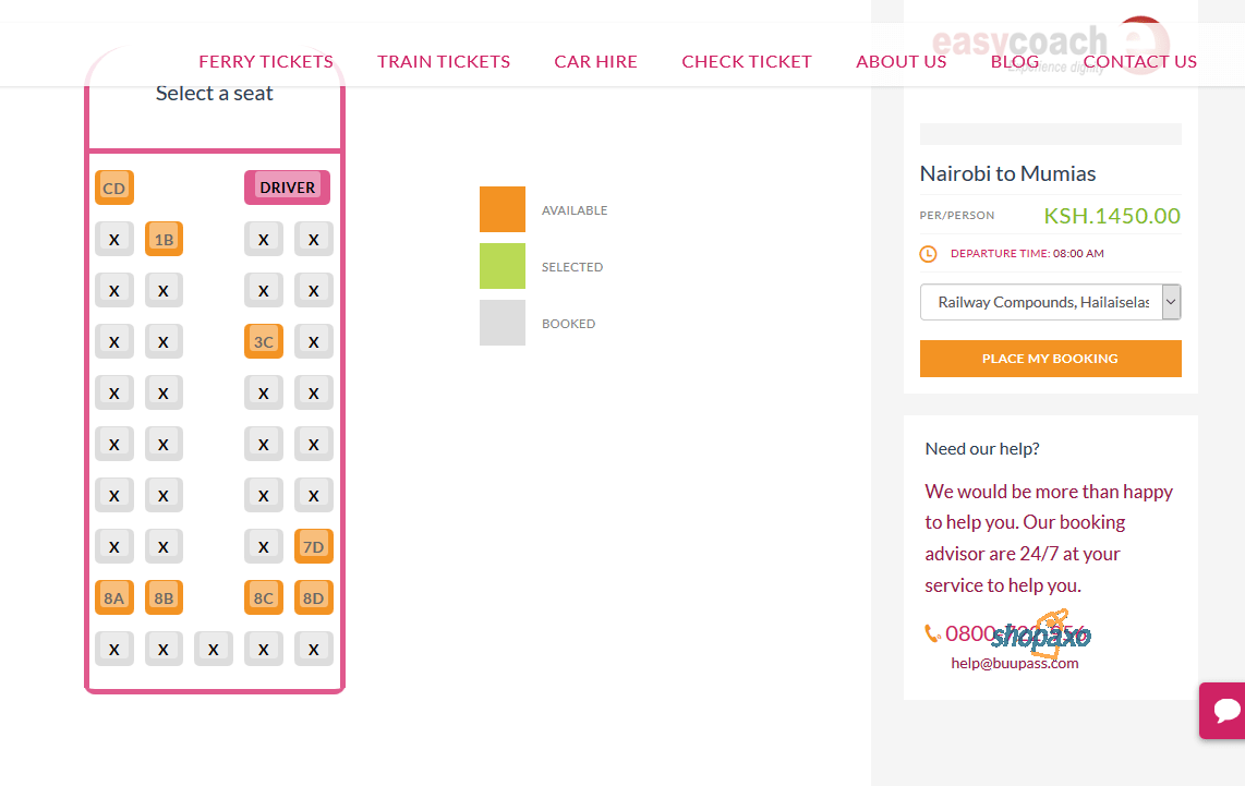Easy Coach online booking; A Step by Step Guide. - ShopaXo